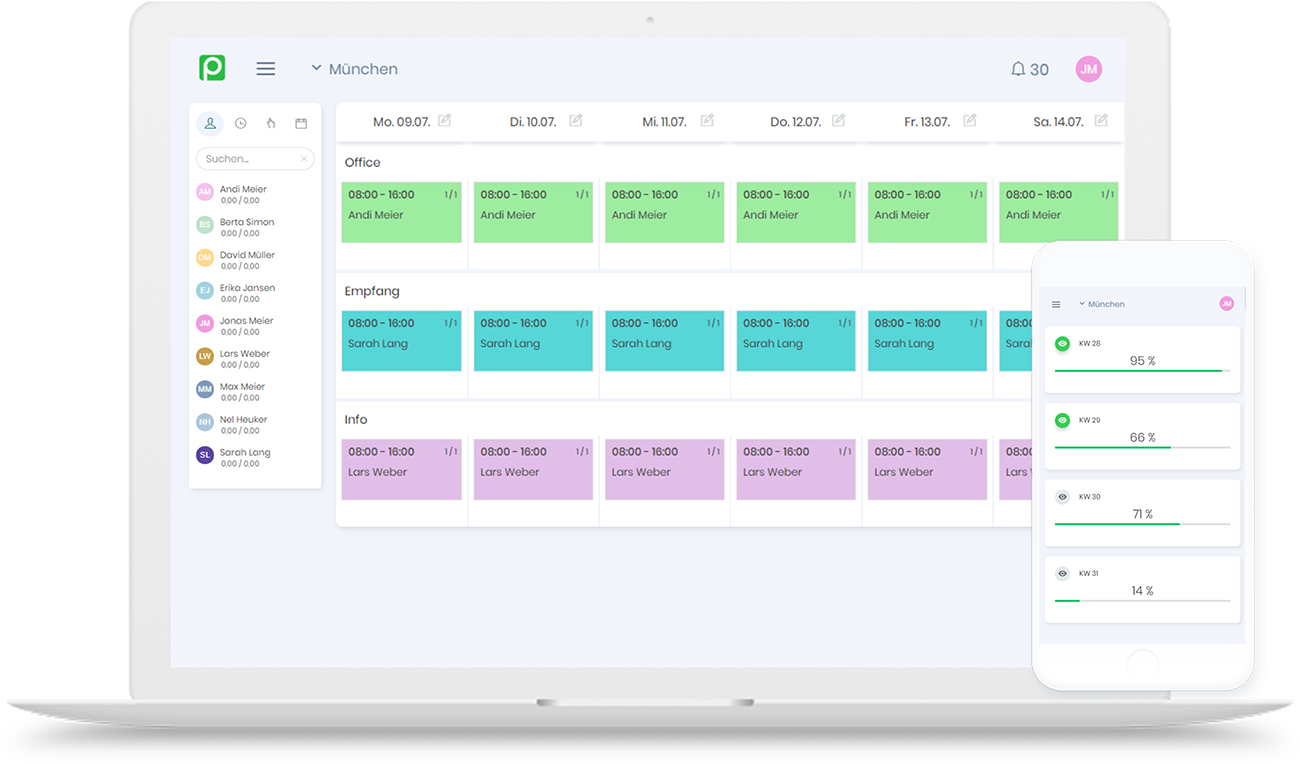 Online Schichtplan Software | PLANOVO